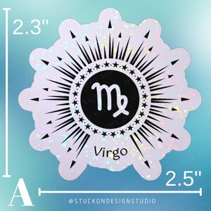 Virgo Zodiac Stickers C | Vinyl Stickers | Laptop Stickers | Waterproof ...