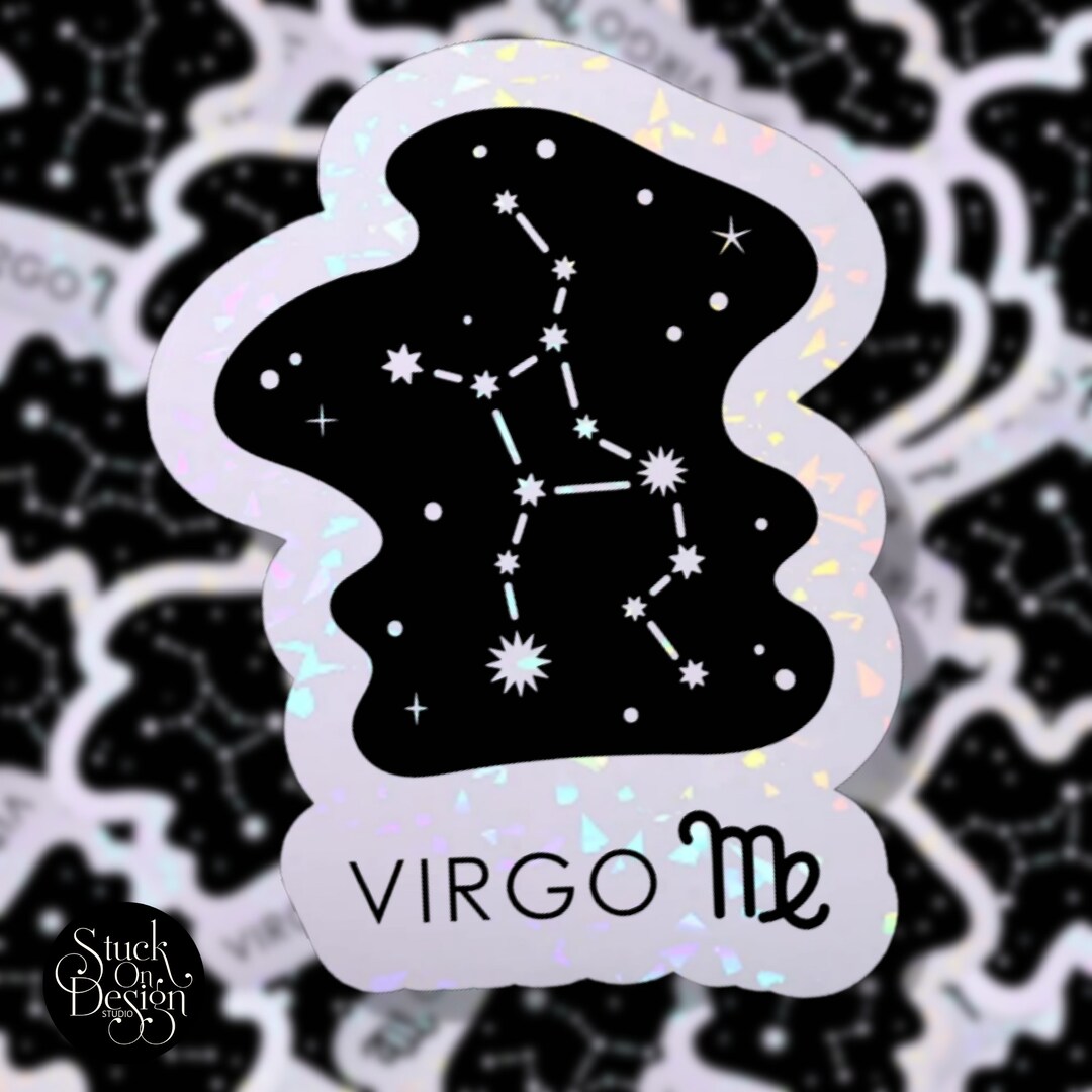Virgo Constellation Zodiac Sticker | Vinyl Stickers | Laptop Stickers ...