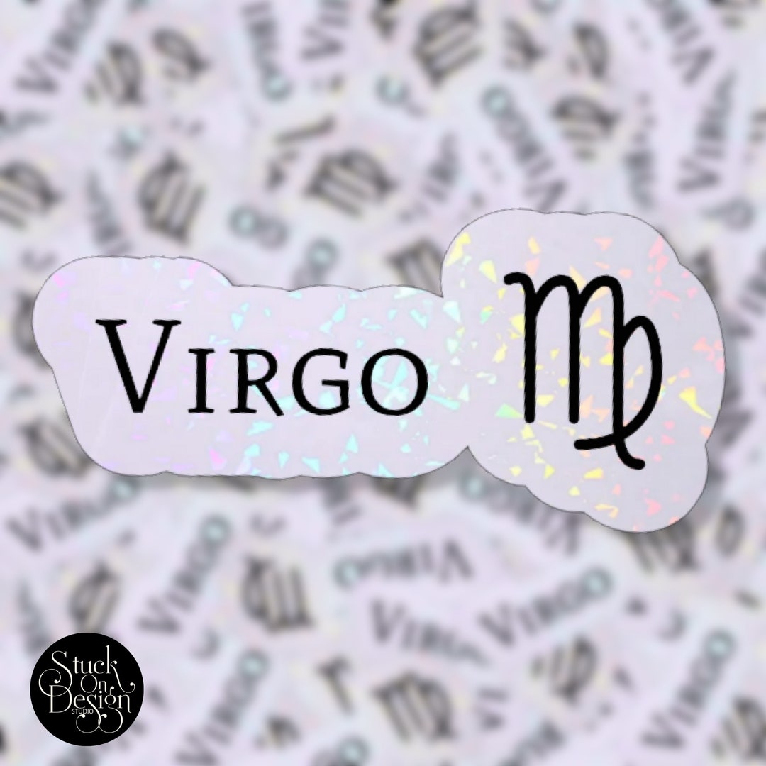 Virgo Zodiac Sticker: Holographic Waterproof Vinyl Decal - Etsy