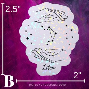 Libra Zodiac Stickers B | Vinyl Stickers | Laptop Stickers | Waterproof ...