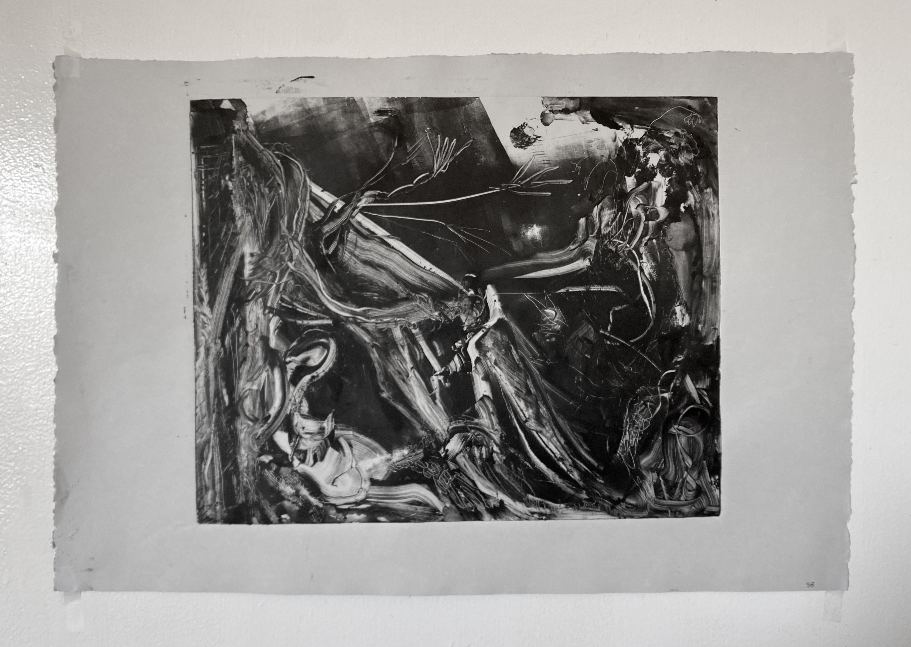 Foxhole Original Handprinted Monotype Print - Etsy