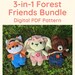 3-in-1 Forest Friends Crochet Amigurumi Pattern Bundle Pdf File ...