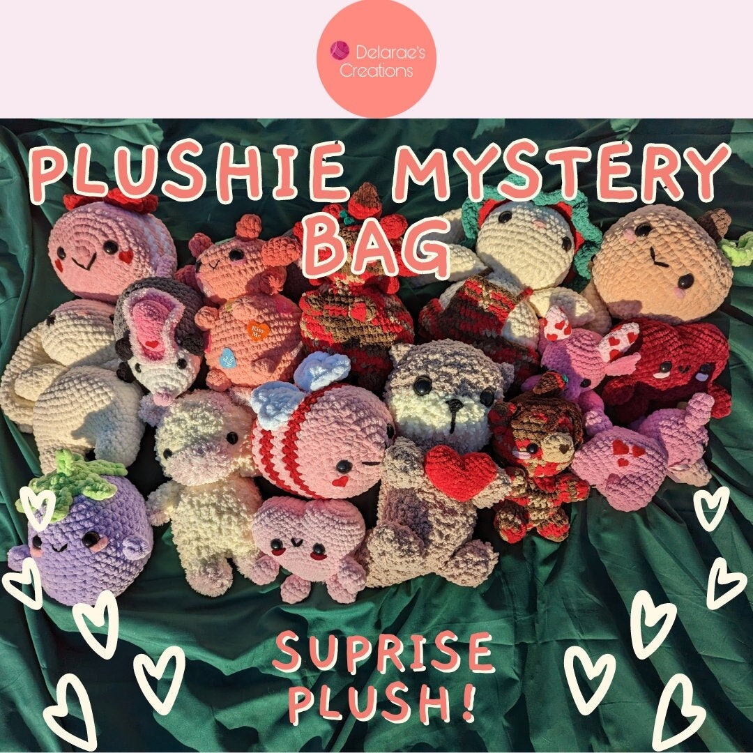 Crochet Plushie Mystery Bag Box / Surprise Plush / Handmade Amigurumi ...