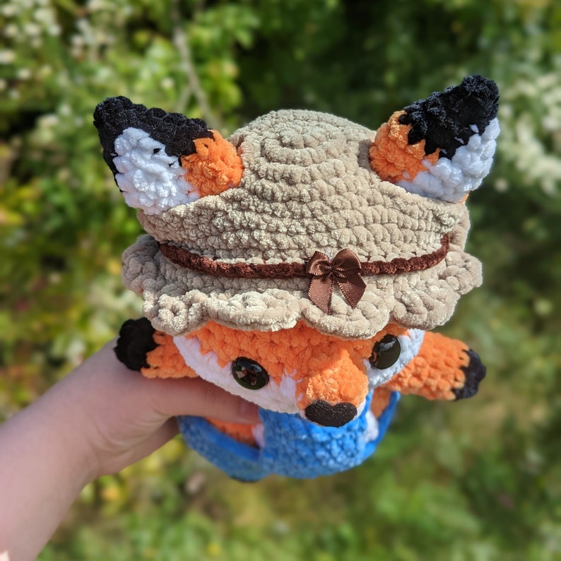 Farmer Fox in Overalls Crochet Amigurumi Pattern Pdf File // - Etsy