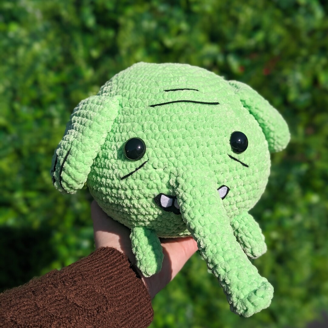 MTO Jumbo Tree Trunks Crochet Elephant Plushie Handmade - Etsy