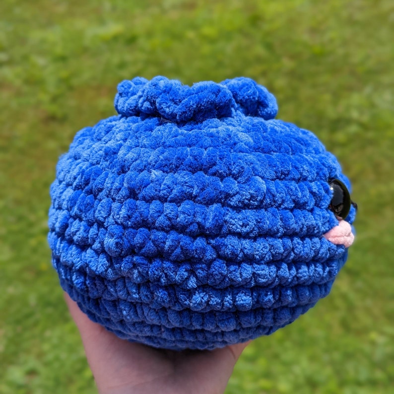 MTO Jumbo Blueberry Crochet Plushie // Handmade Amigurumi Food Stuffed ...