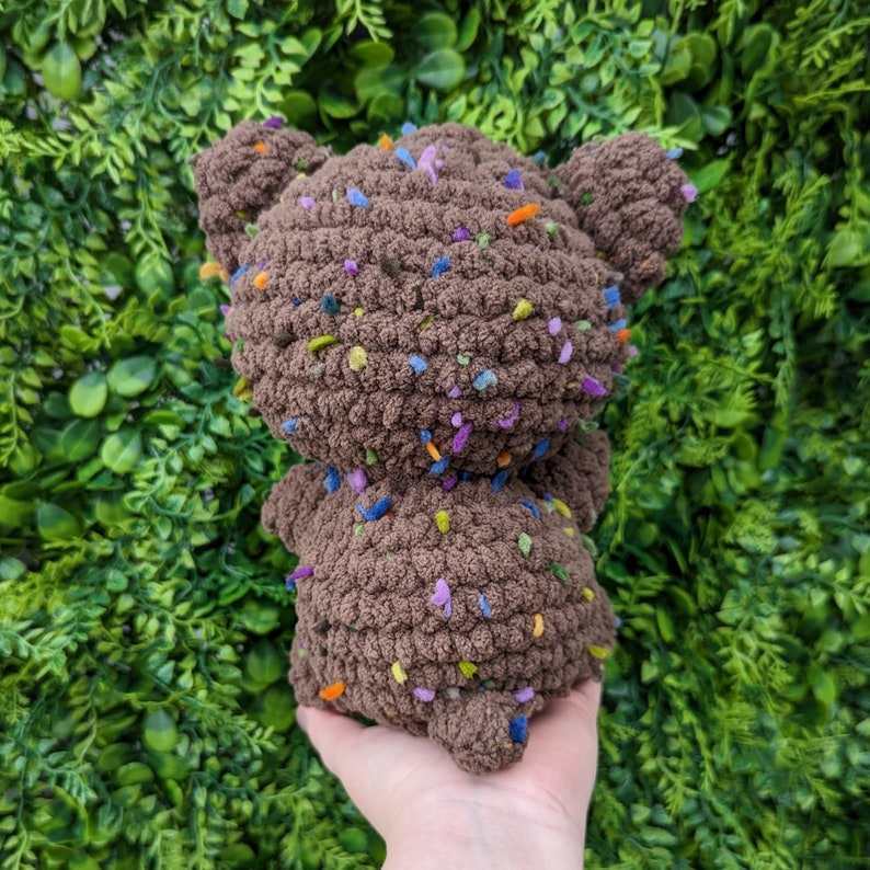 Cosmic Brownie Confetti Teddy Bear Crochet Plushie // Handmade ...