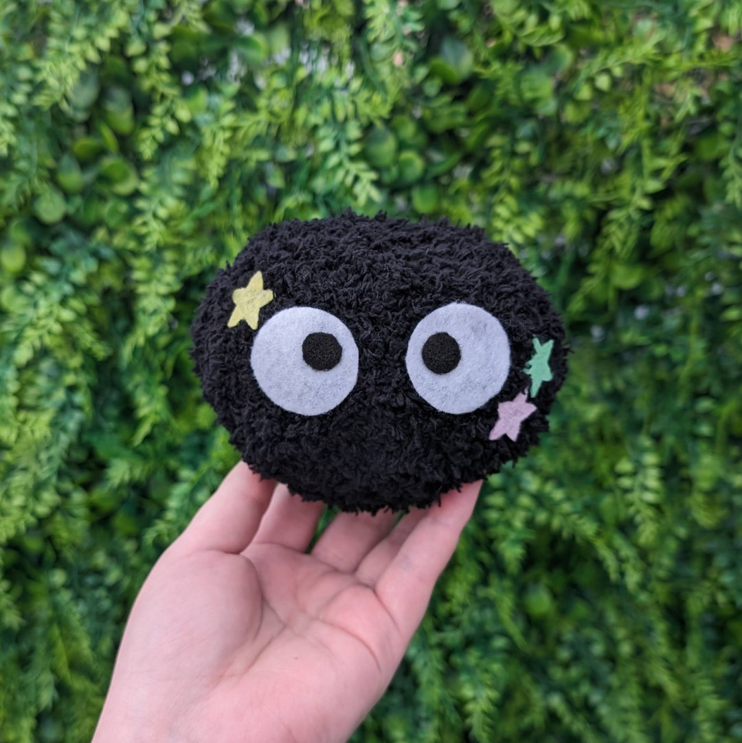 MTO Fuzzy Soot Sprite Crochet Plushie // Handmade Amigurumi Stuffed ...