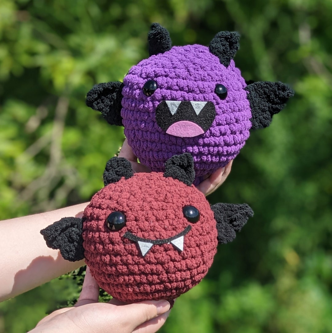 Chonky Chubby Bat Crochet Plushie Handmade Amigurumi Stuffed - Etsy