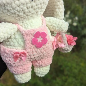 Blossom Bunny in Overalls Crochet Amigurumi Pattern Pdf File // NOT ...