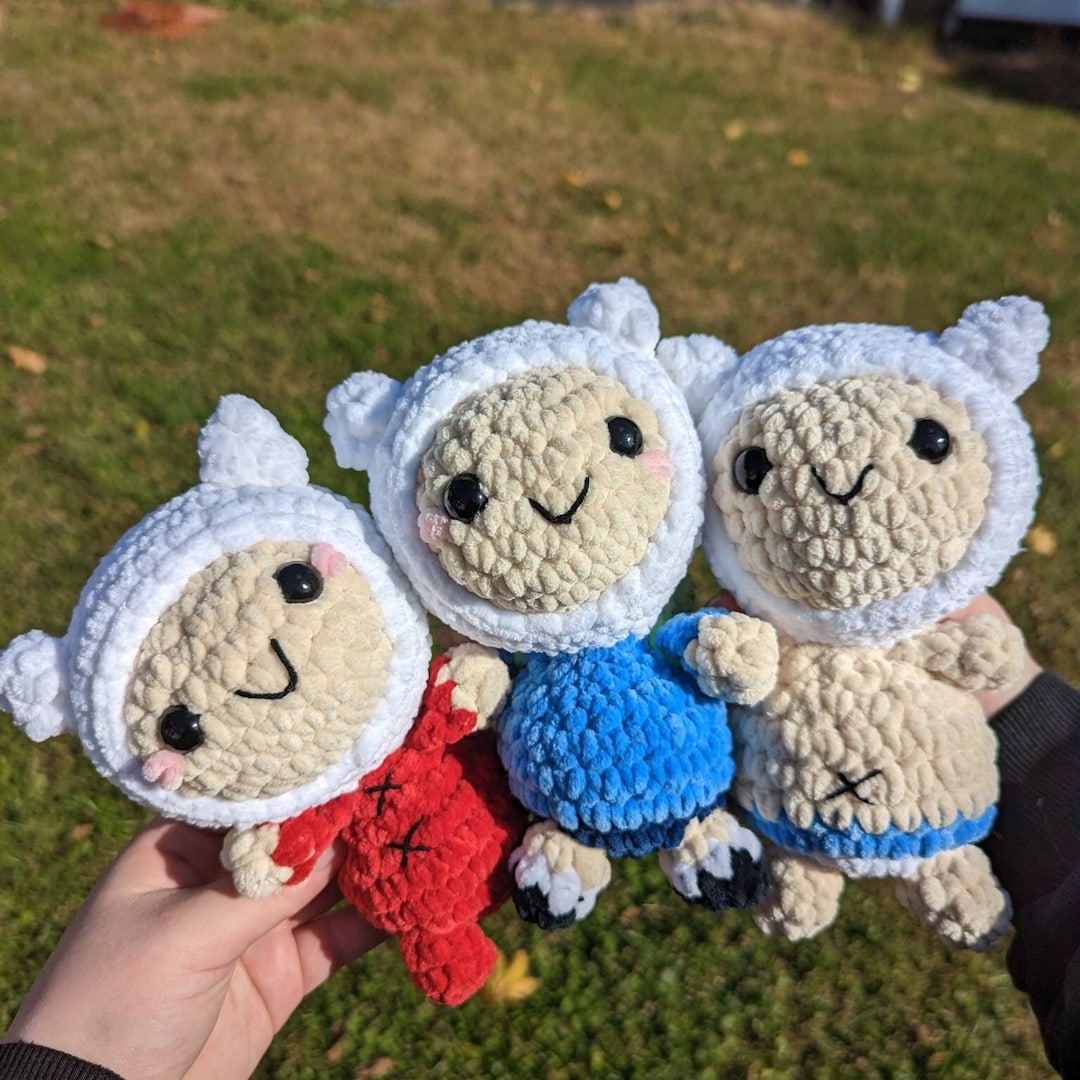 MTO Finn the Human Chibi Style Crochet Plushie // Classic, Pajama, or ...
