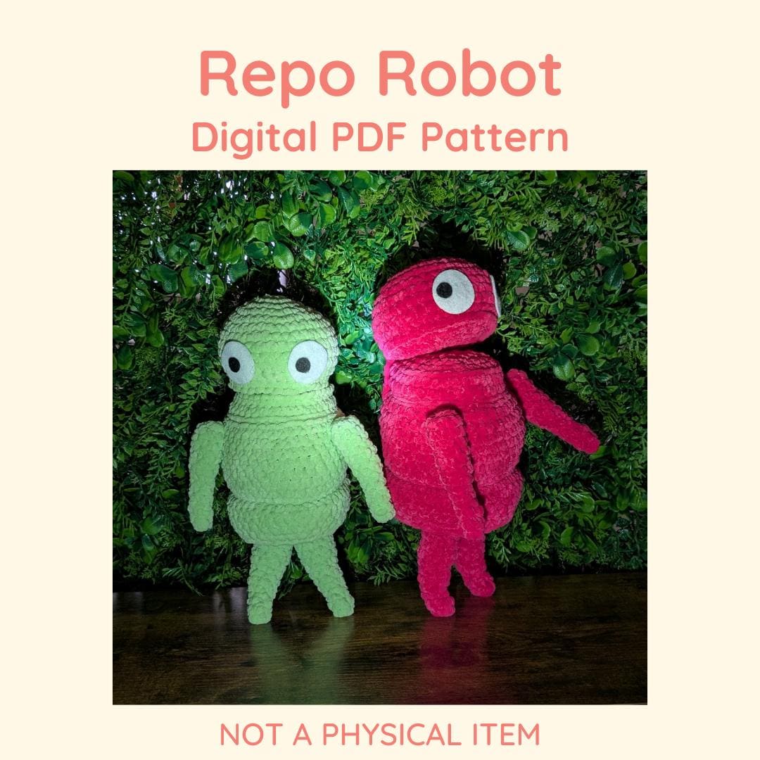 Repo Robot Crochet Pattern Crochet Pattern Pdf File // Amigurumi Video ...