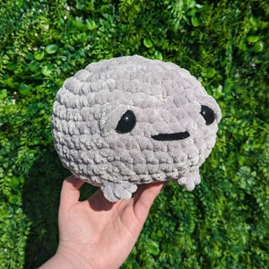 Jumbo Sad Grumpy Rain Frog Crochet Plushie // Handmade Amigurumi ...