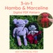 2-in-1 New & Worn Jumbo Hambo Crochet Pattern Pdf File // Amigurumi Marceline's Bear Plushie ...