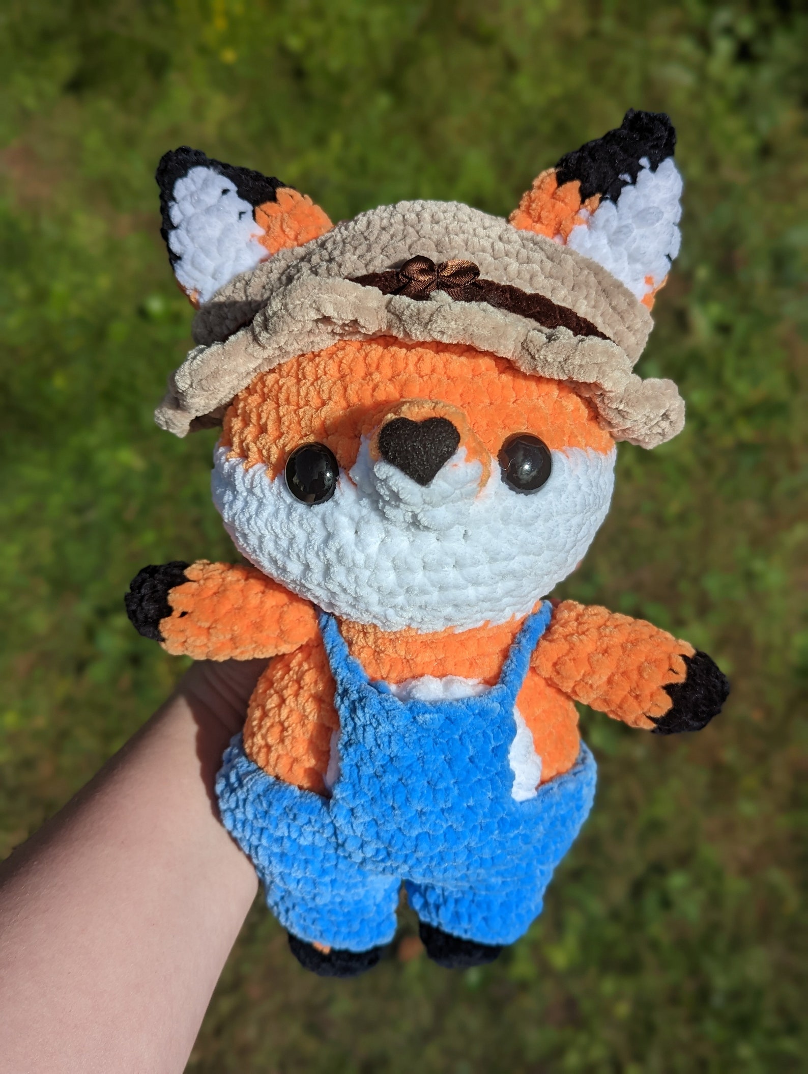 Farmer Fox in Overalls Crochet Amigurumi Pattern Pdf File // - Etsy