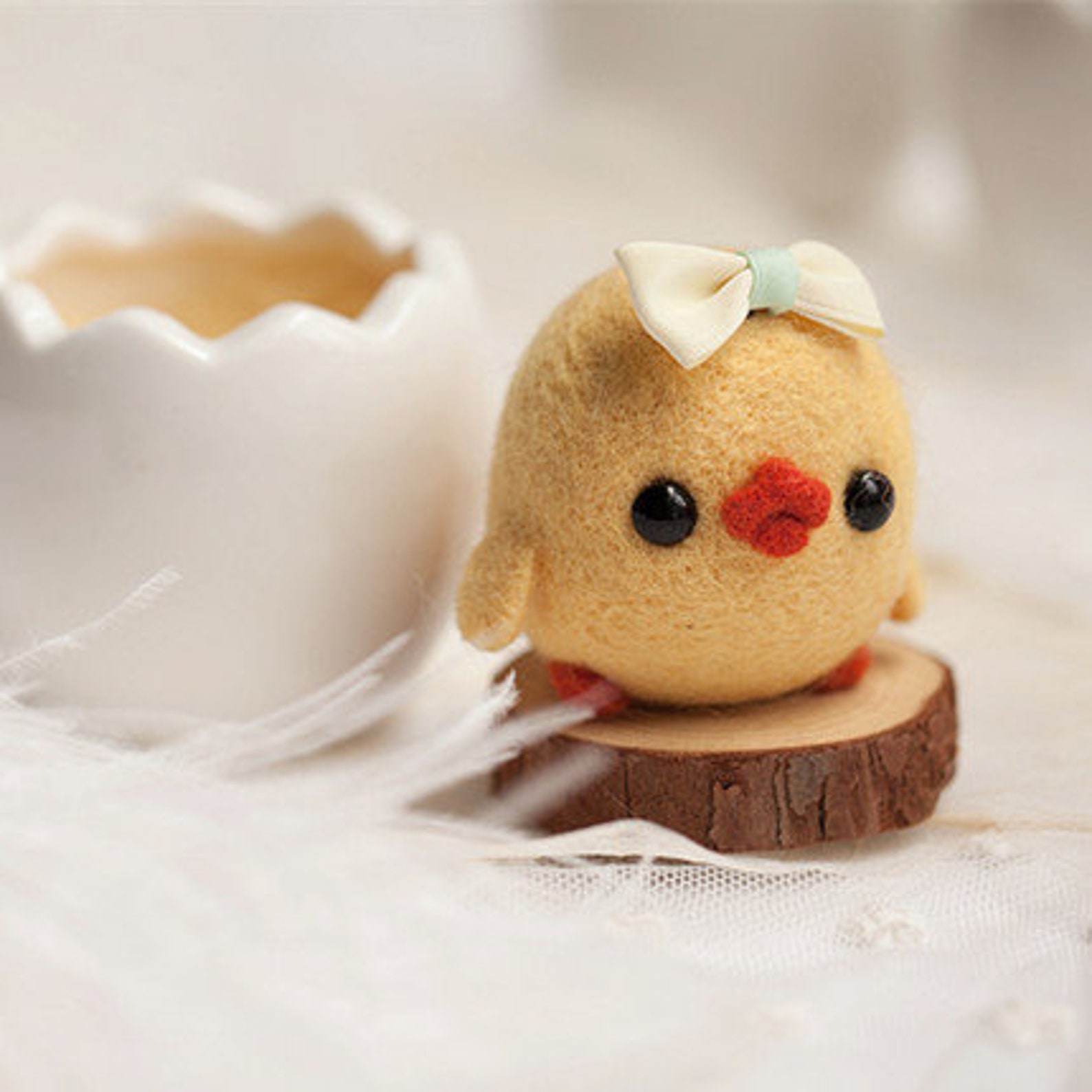 Wool Needlecraft Needlepoint Needle Felted Felting Cute Animal Kit ...