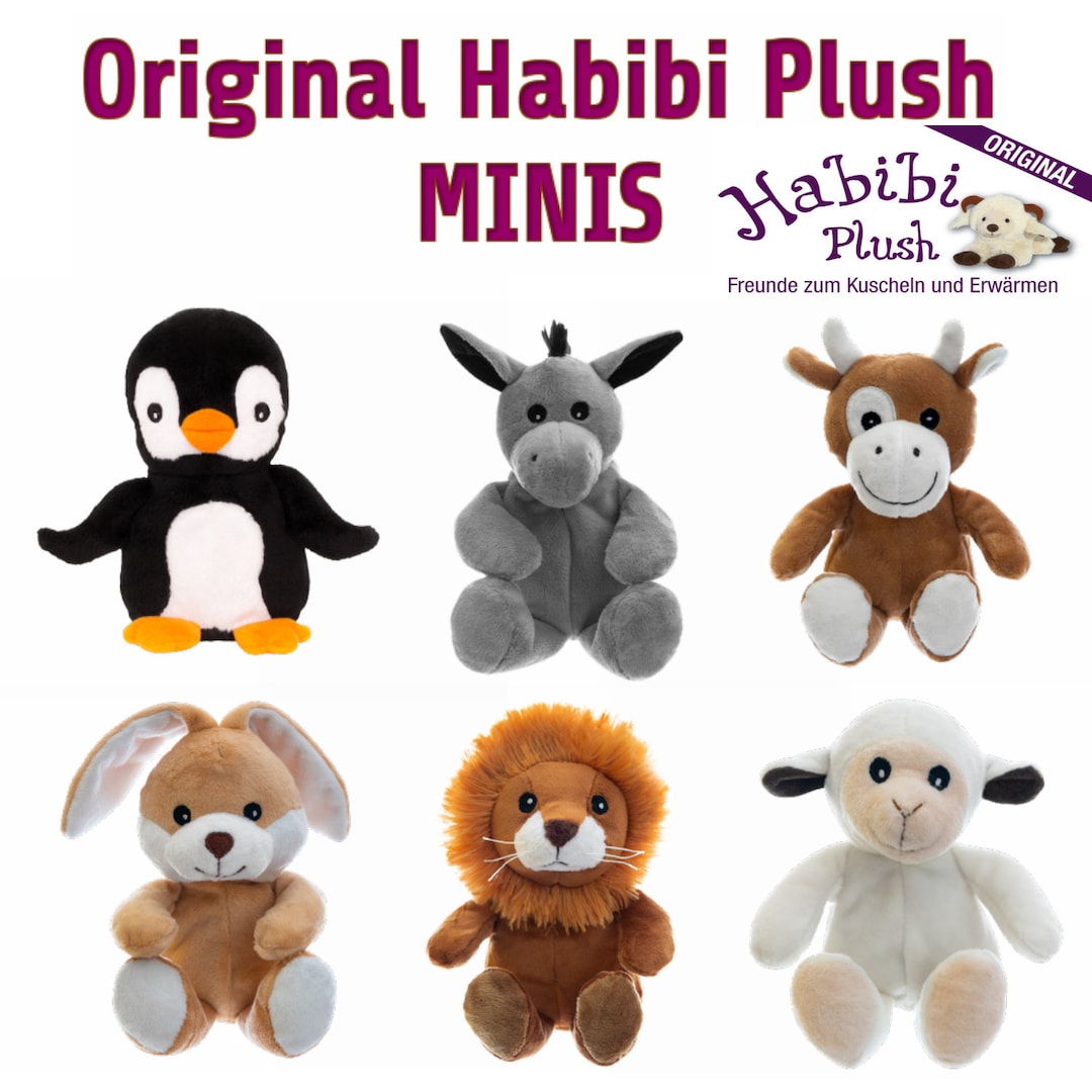 Habibi® Plush Heated Animals MIDI I Heated Animals for Microwave & Oven ...