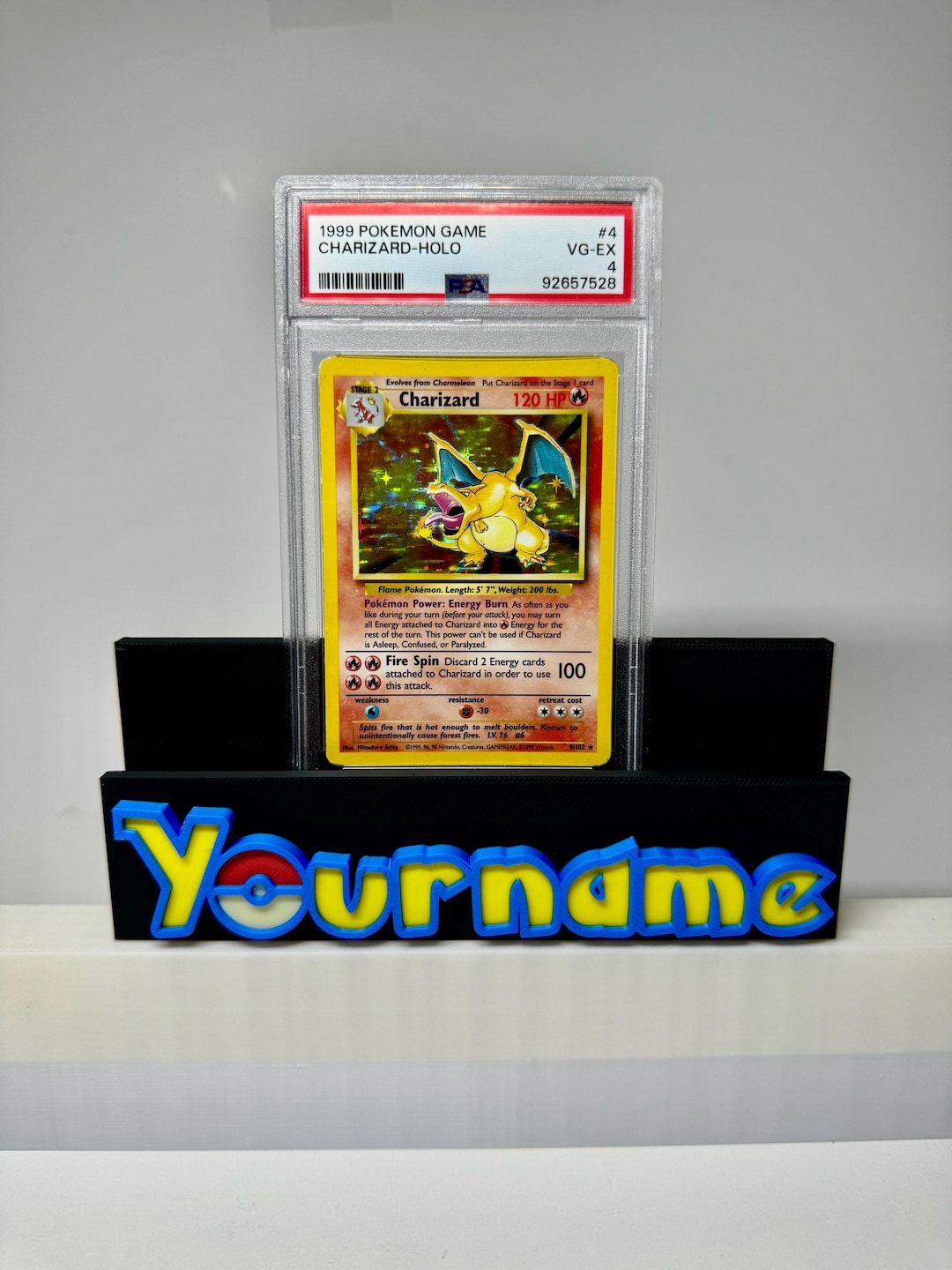 Personalized TCG Card Holder: Custom Trading Card Display Stand - Etsy