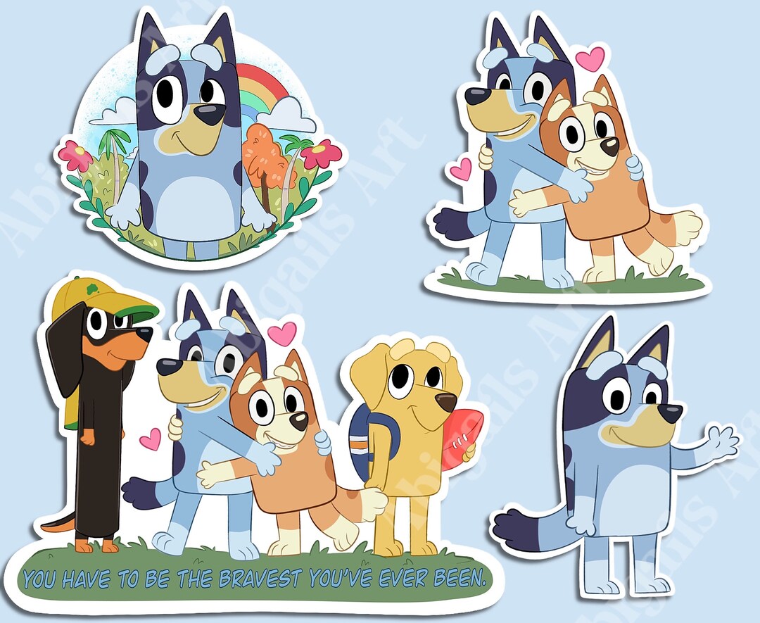 Bluey Vinyl Sticker Pack - Etsy