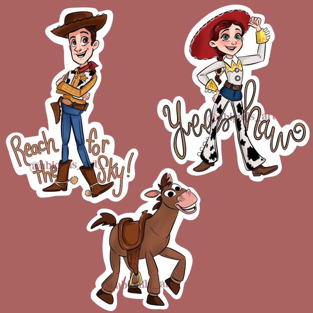 Woodys Roundup Sticker Pack - Etsy