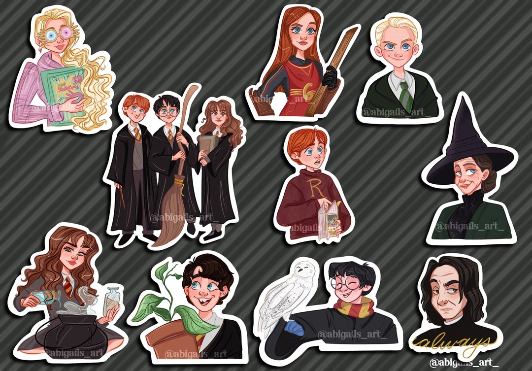 Hogwarts Sticker Pack - Etsy