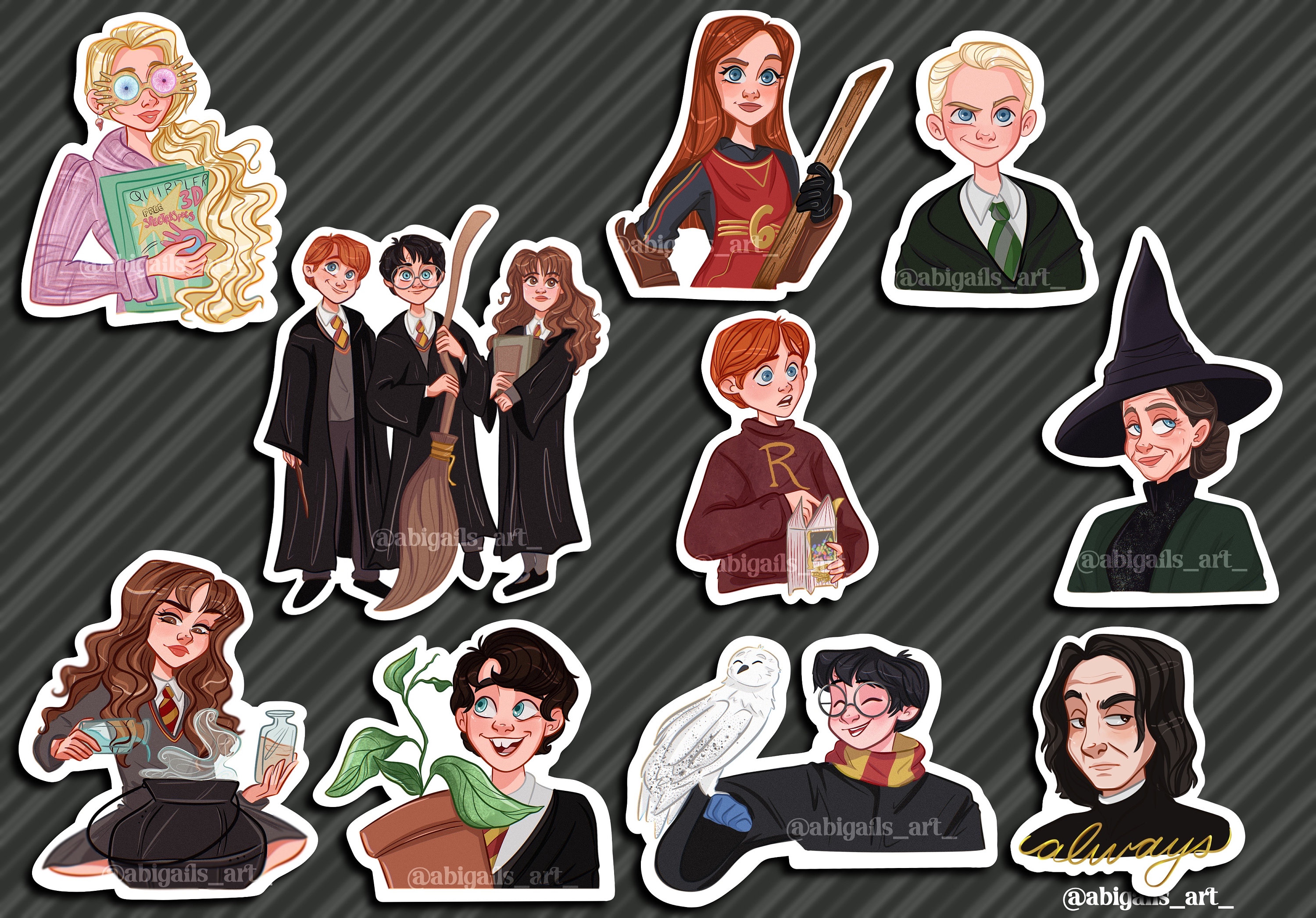 Hogwarts Sticker Pack - Etsy