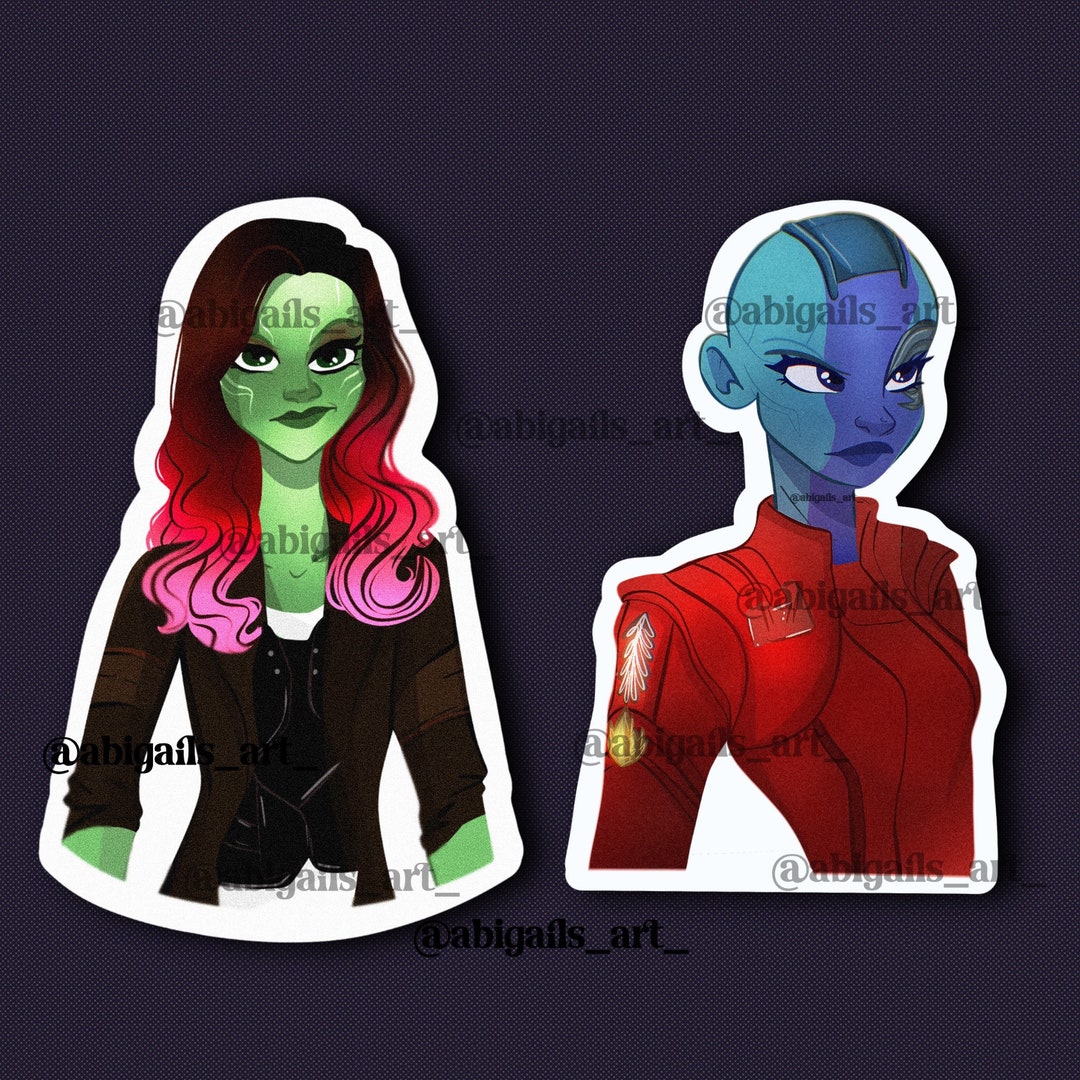 Gamora & Nebula Vinyl Stickers - Etsy