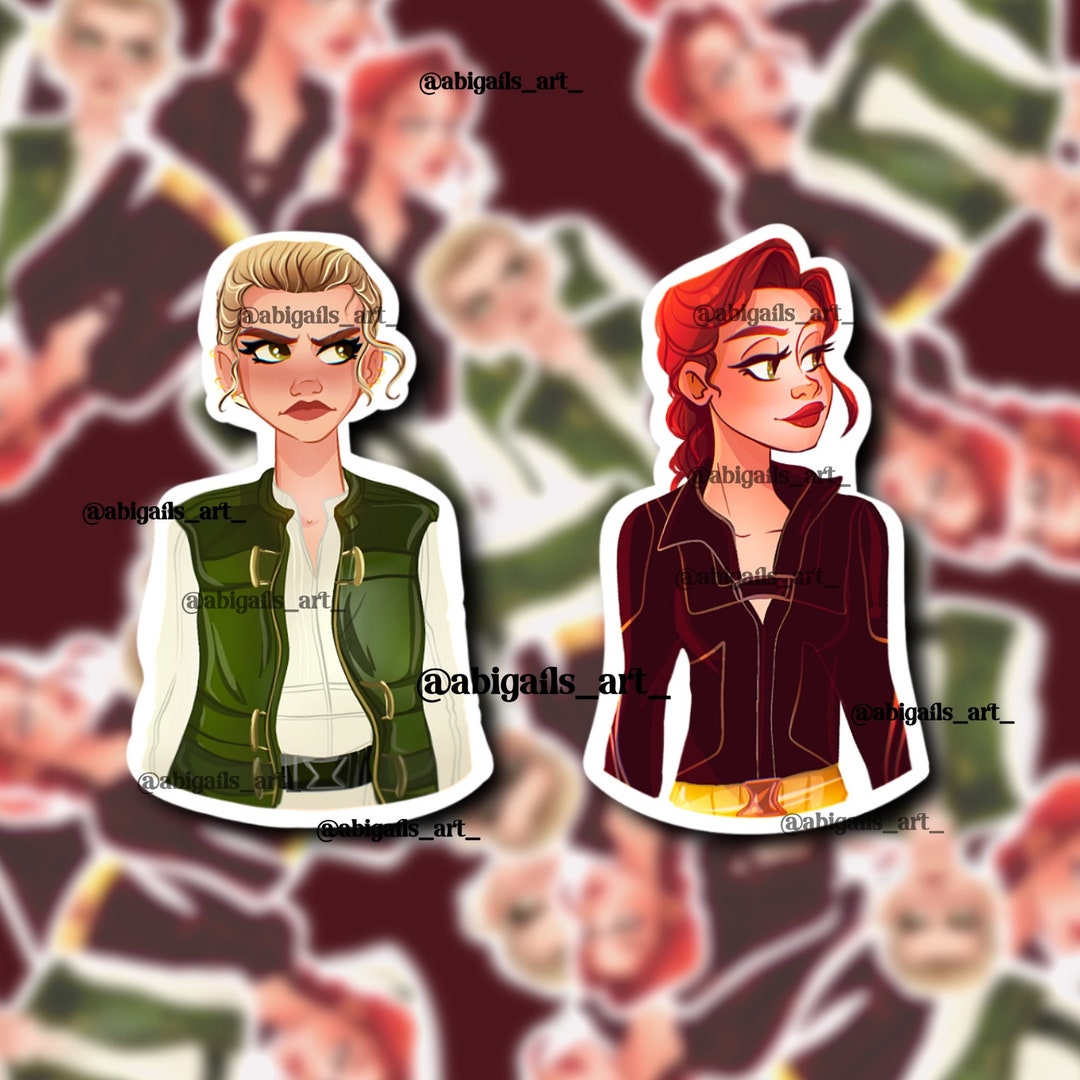 Natasha & Yelena Vinyl Stickers - Etsy