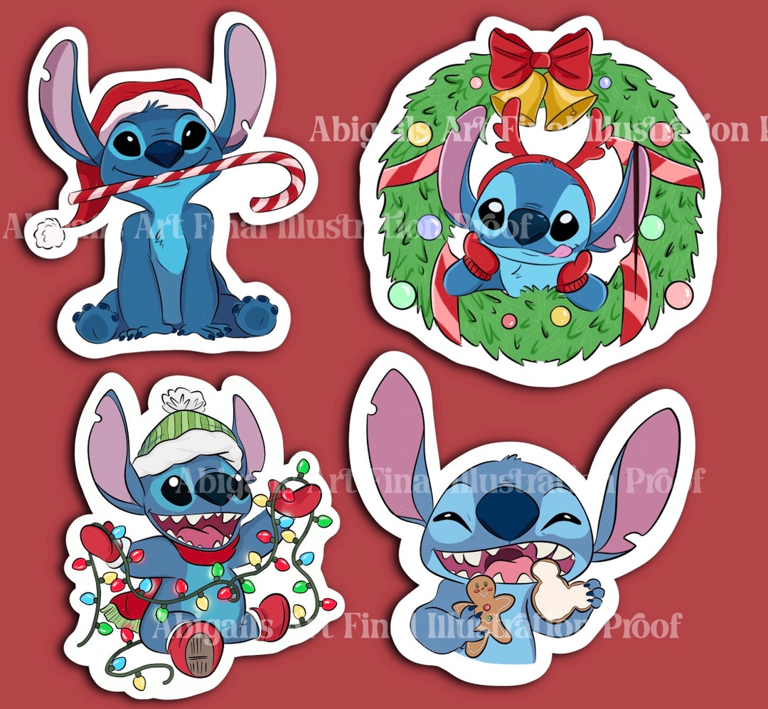 Merry Stitchmas Vinyl Sticker Pack - Etsy