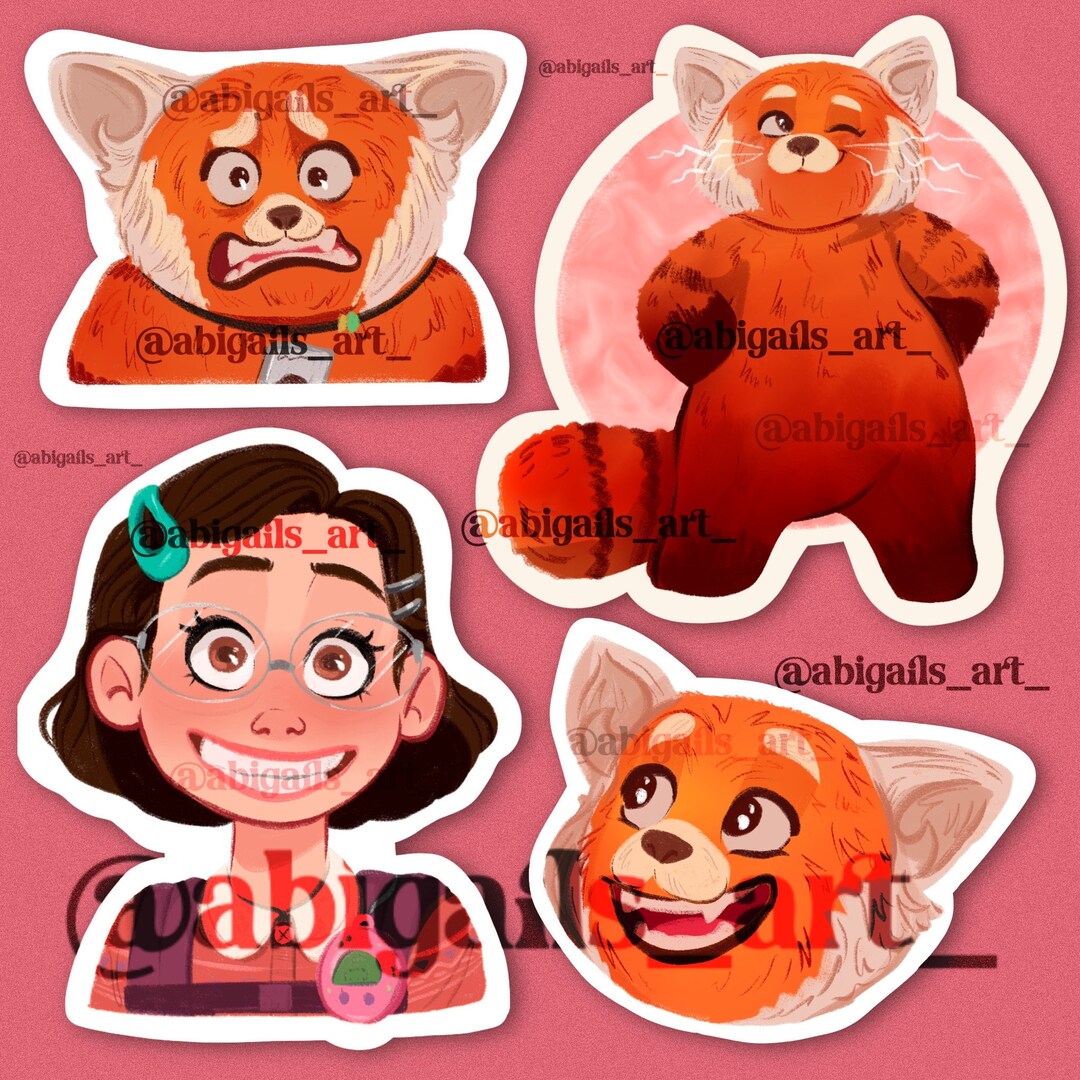 Red Sticker Pack - Etsy