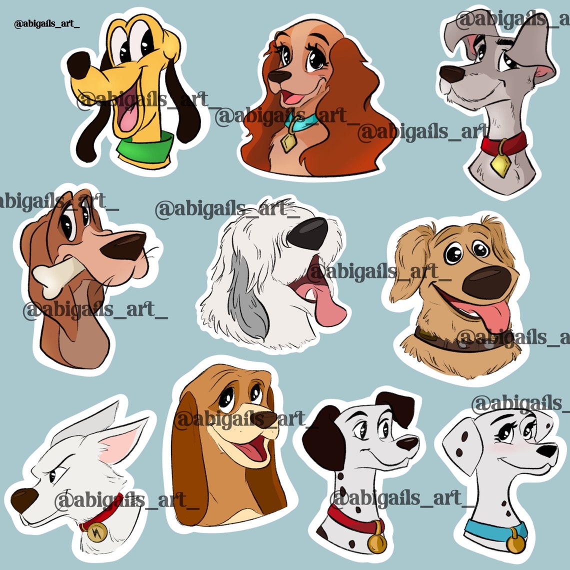 Classic Dogs Vinyl Sticker Pack - Etsy