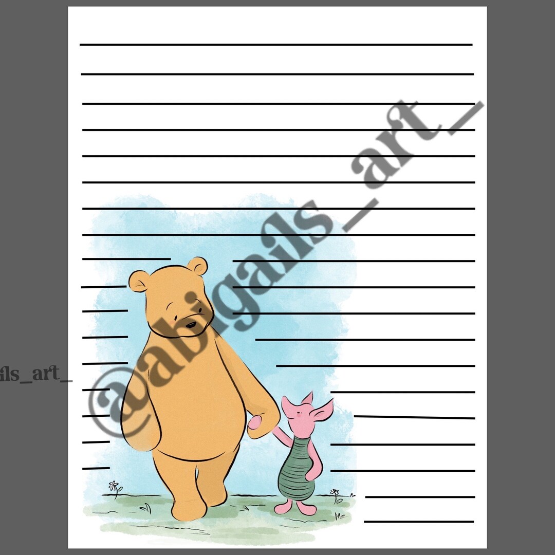 Winnie the Pooh Notes - Etsy