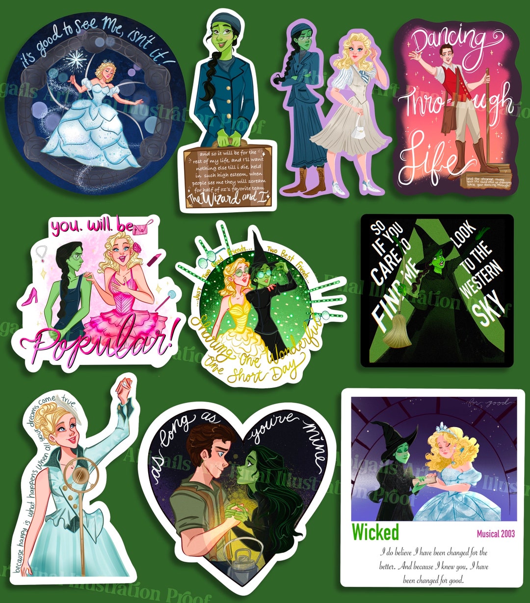 Wicked Limited Edition Stickers - Etsy