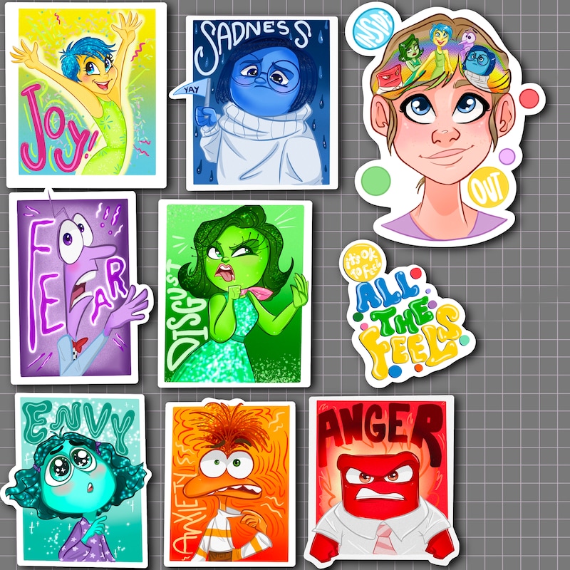 Inside Out Vinyl Stickers - Etsy