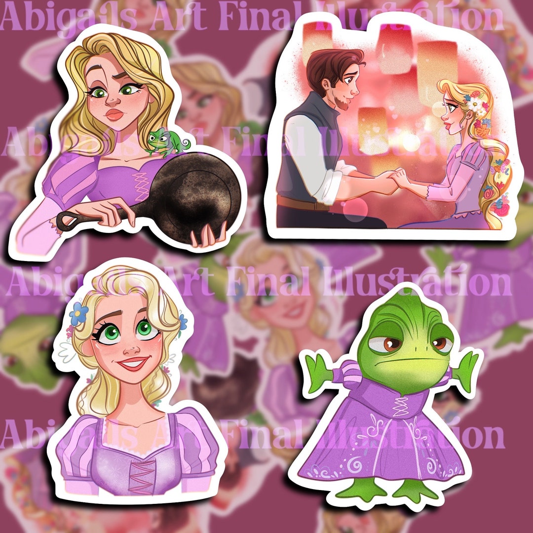Rapunzel Sticker Pack Etsy 