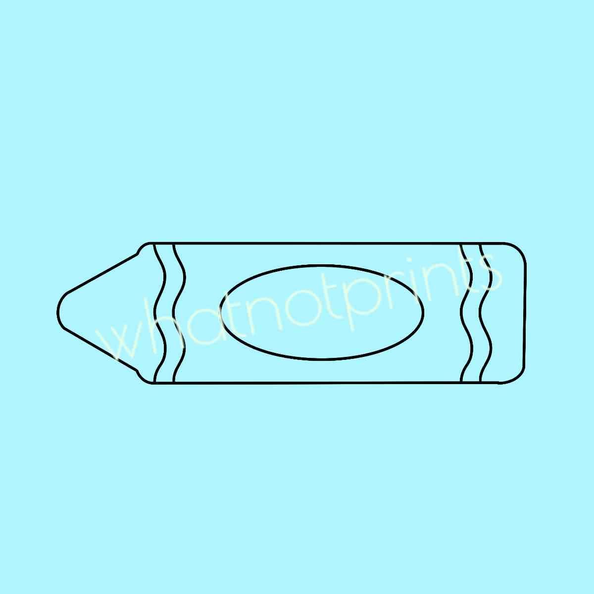 Crayon Outline Clipart: Transparent PNG, Commercial Use (digital ...