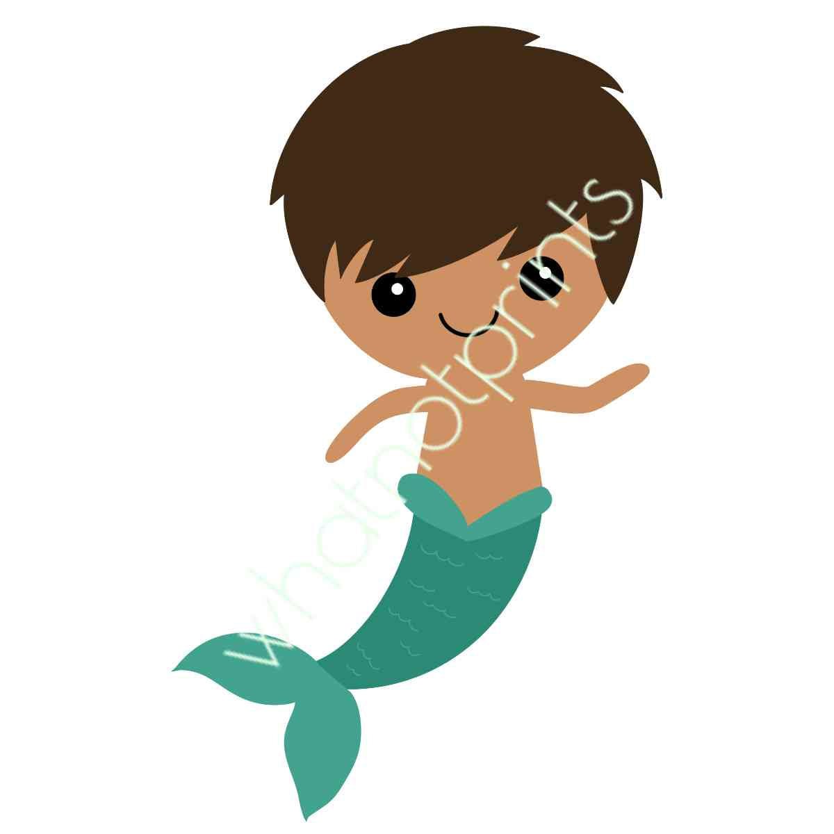 Commercial Cute Merman Png Transparent Background Instant Download - Etsy