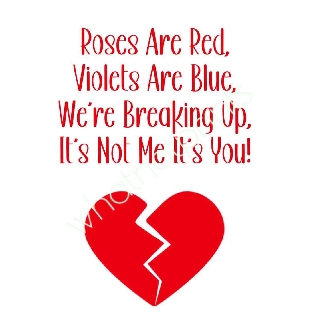 Breakup Card Png Transparent Background Commercial Use OK - Etsy