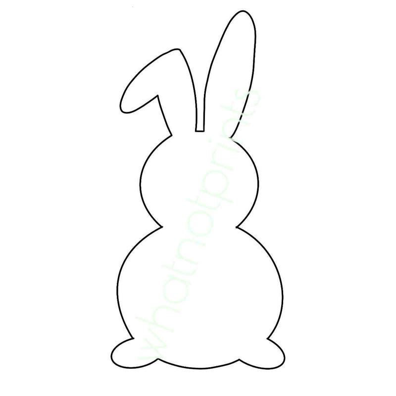 Simple Bunny Line Art - Etsy UK