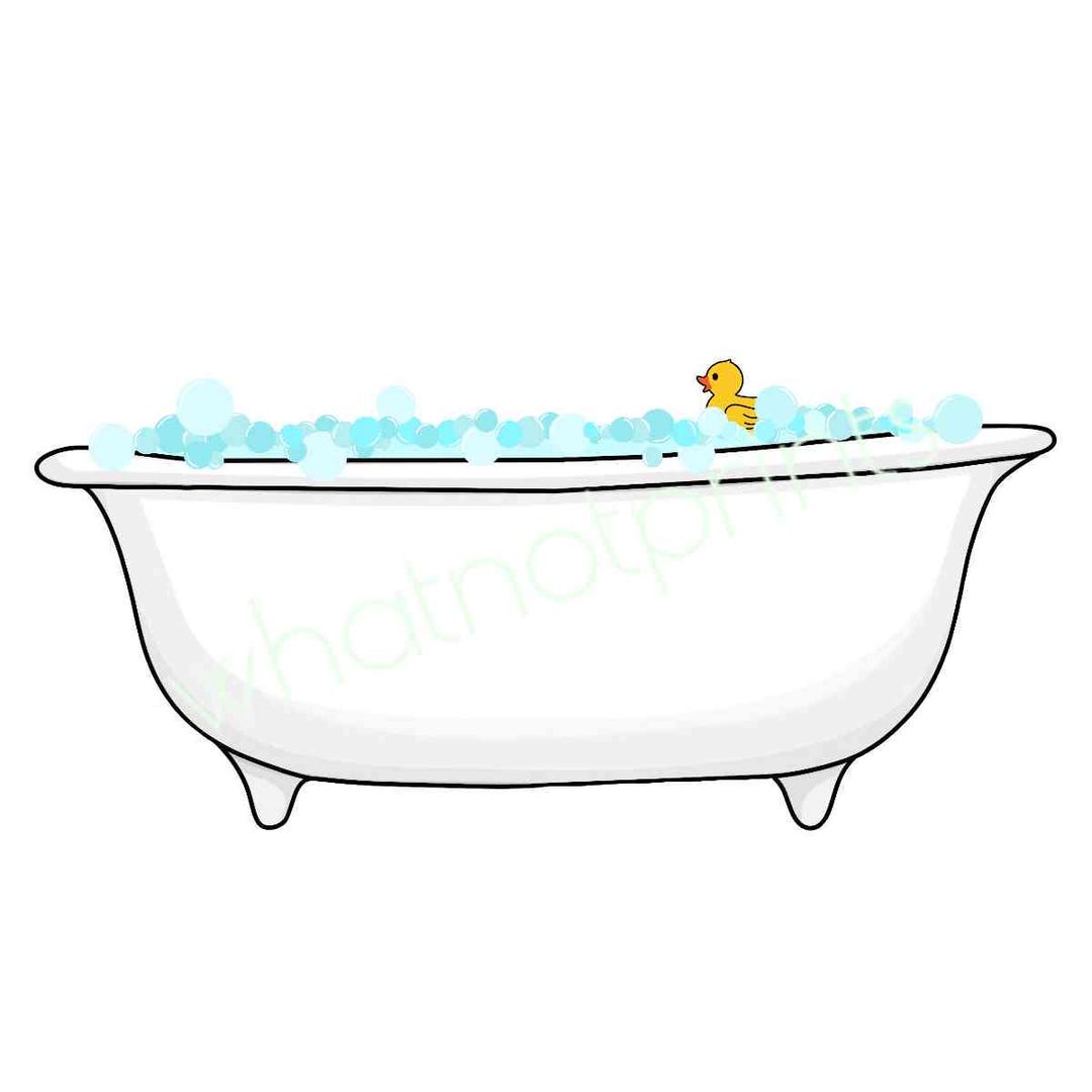 Bubble Bath Clipart: Rubber Duck PNG (digital Download) - Etsy
