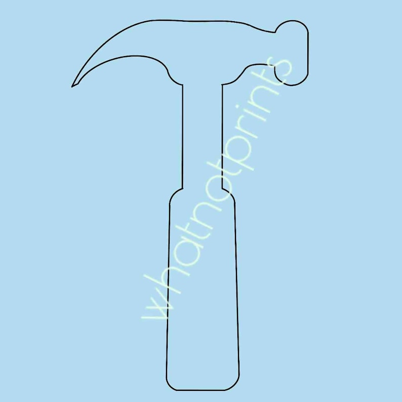 Commercial Hammer Template, Stencil, or Outline PNG Transparent ...