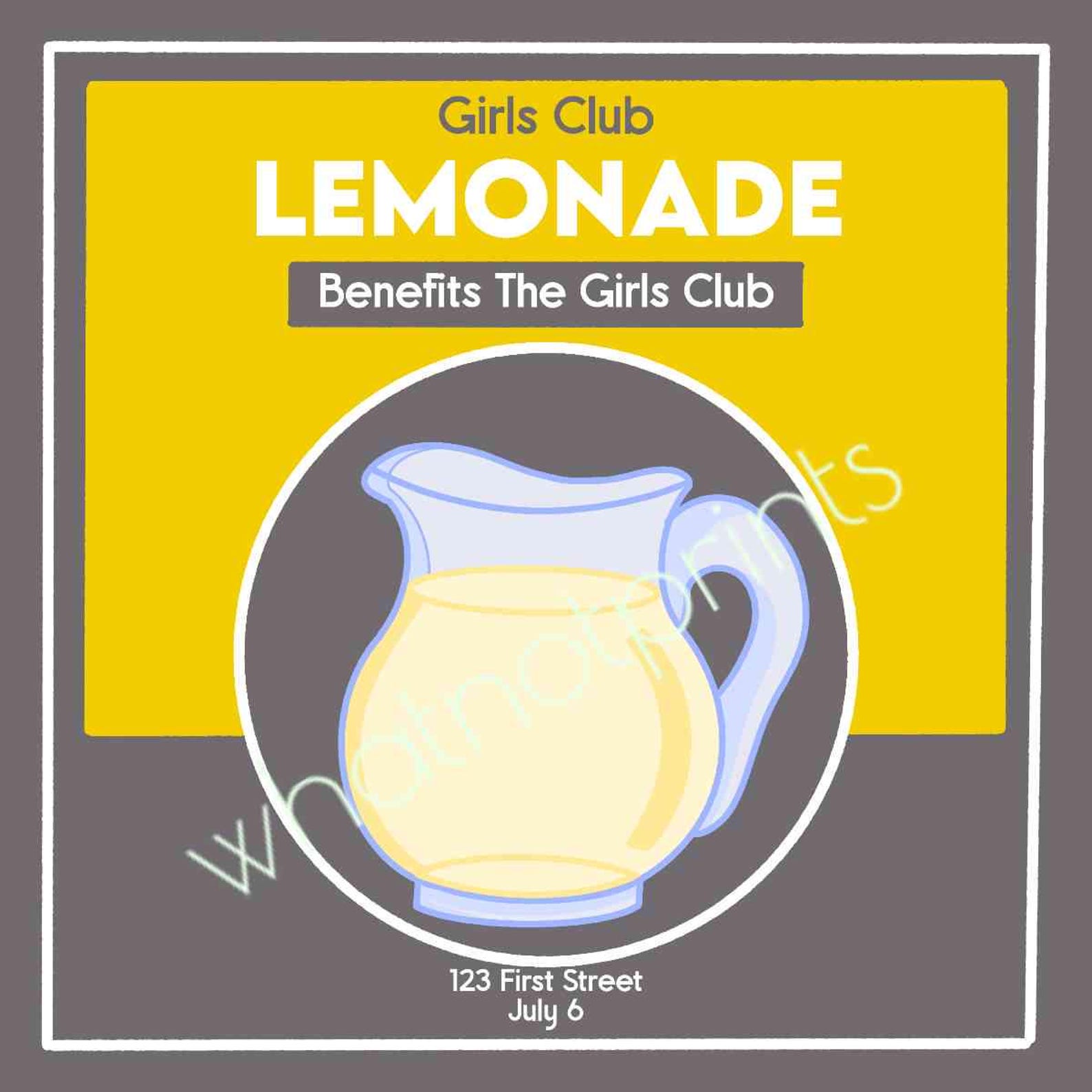 Commercial Lemonade Pitcher PNG Transparent Background Summer Clipart ...