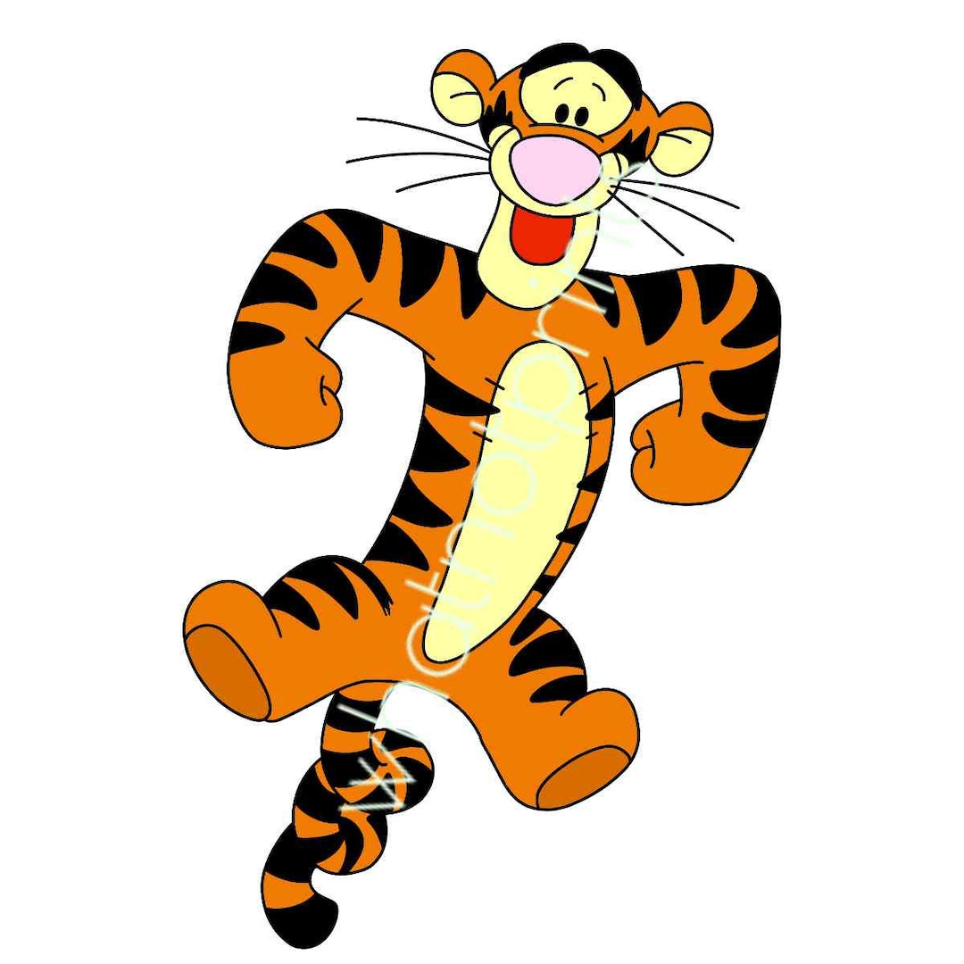 Bouncing Tigger Png Commercial Use Ok Transparent Background - Etsy UK