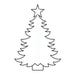 Christmas Tree Outline Clipart, Stencil Template (digital Download) - Etsy