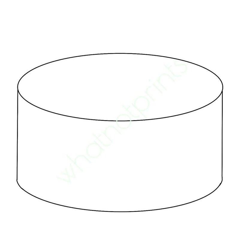 Commercial Single Layer Blank Cake, Color, Decorate or Design Yourself ...