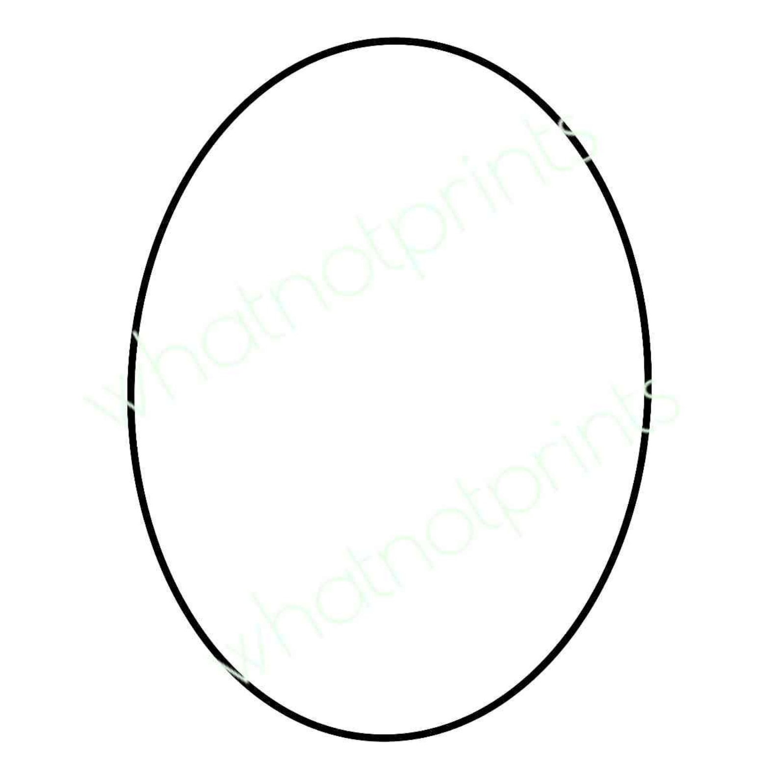 Commercial Basic Oval Shape PNG Transparent Background Instant Digital ...