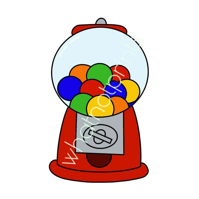 Red Classic Gumball Machine PNG Transparent Background Commercial Use ...