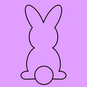 Commercial Bunny Rabbit Outline PNG & SVG Transparent Background High ...