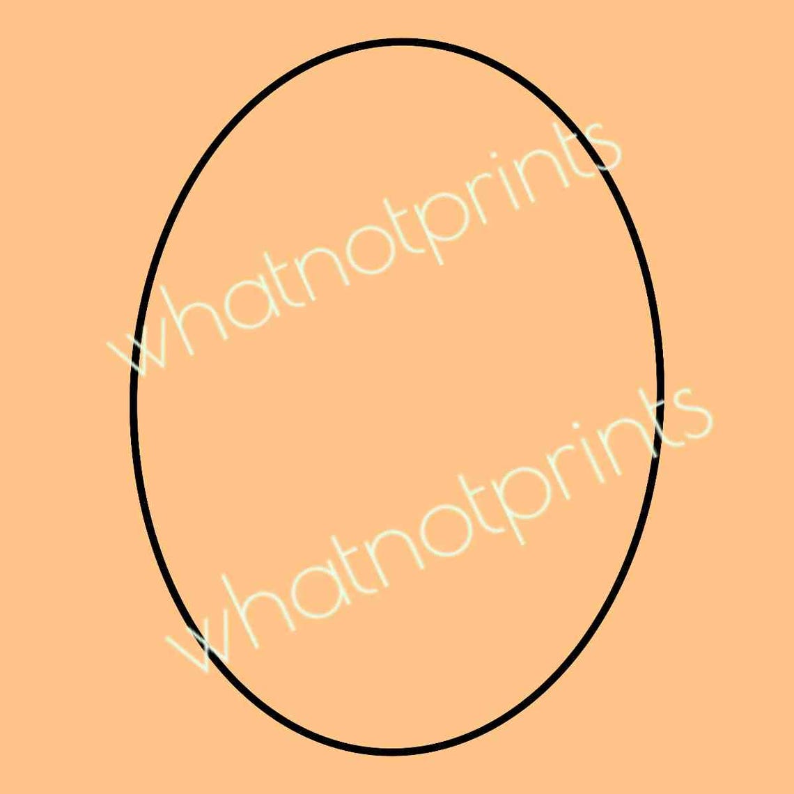 Commercial Basic Oval Shape PNG Transparent Background Instant Digital ...