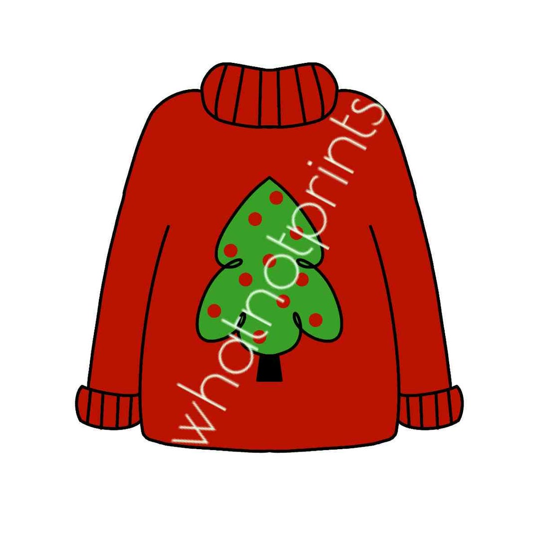 Commercial Christmas Sweater PNG Transparent Background Clipart or ...